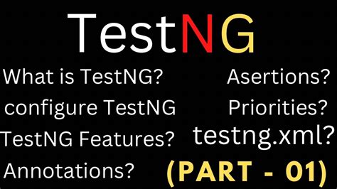 testng in selenium webdriver testng tutorial part 01 testng framework in selenium webdriver