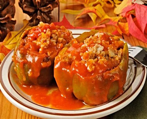 Easy Stuffed Peppers With Spanish Rice Mesa