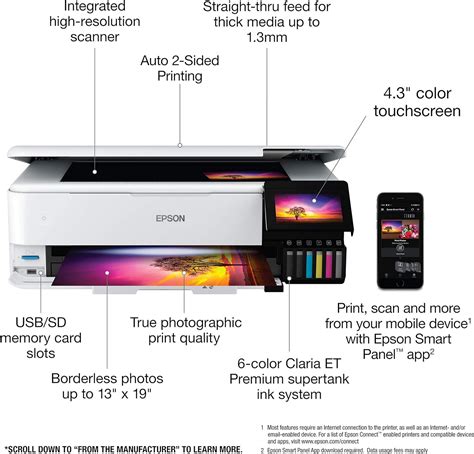 Buy Epson EcoTank Photo ET 8550 Wireless Wide Format All In One