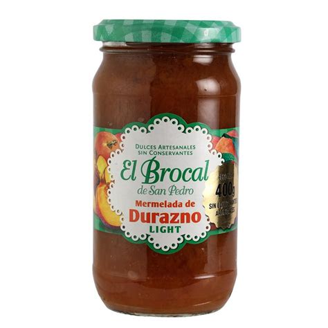 EL BROCAL MERMELADA DE DURAZNO LIGHT 400 GR