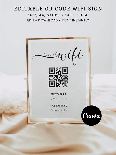 This Wifi Password Sign Is An Essential Tool For Airbnb Hosts To
