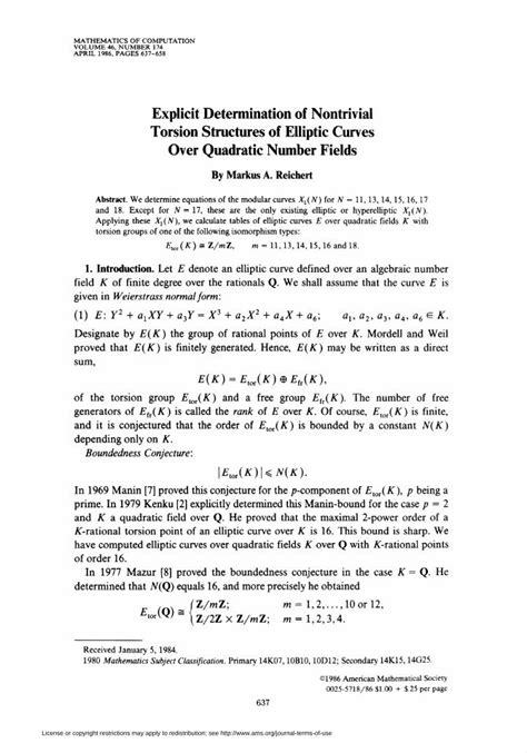 pdf explicit determination of nontrivial torsion structures of elliptic curves over quadratic