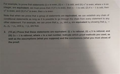 solved part iv constructing proofs of equivalence 25 pt