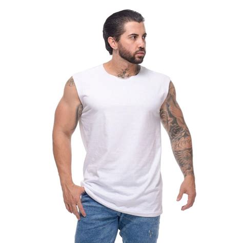 Camiseta Longline Machão Regata Masculina Treino Academia Fitness