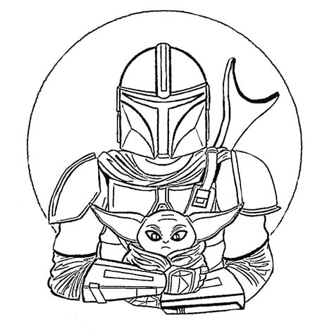 Dibujos Para Colorear The Mandalorian Para Imprimir Y Off