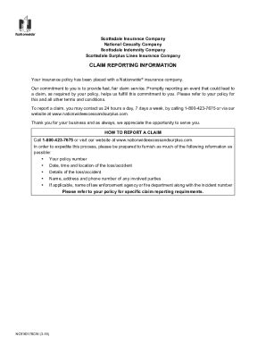 Fillable Online Northfield Excess Surplus Lines Excess Surplus