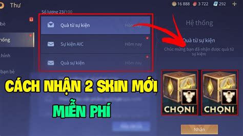 Liên Quân Cách Nhận Skin Và Quà Miễn Phí Từ 2 Sự Kiện Mới Tiệc Bãi