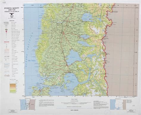 Puerto Montt carta terrestre material cartográfico Instituto