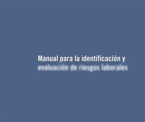 Solution Manual Para La Identificacion Y Evaluacion De Riesgos Lab