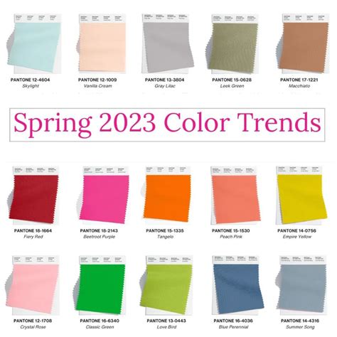 色彩趋势PANTONE 2023春夏流行色来了 腾讯新闻