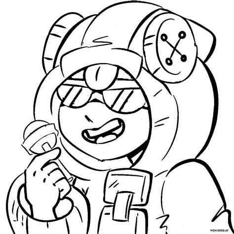 Ausmalbilder Leon Brawl Stars Zum Ausdrucken Wonder Day