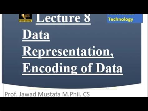 Data Representation Encoding Of Data Bcd Ascii Code Ebcdic Code