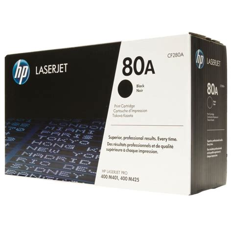 HP 80A Black Toner Cartridge CF280A Ebuyer