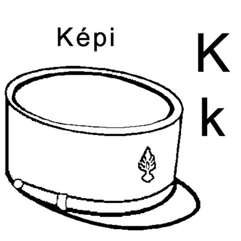 Le Dessin Repr Sente La Lettre K La Lettre K Est Une Consonne Colorie