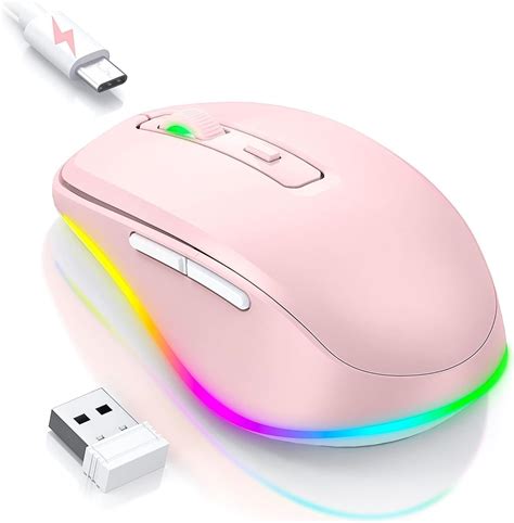 Seenda Maus Kabellos LED Wiederaufladbare Kabellose Maus Mit Maus
