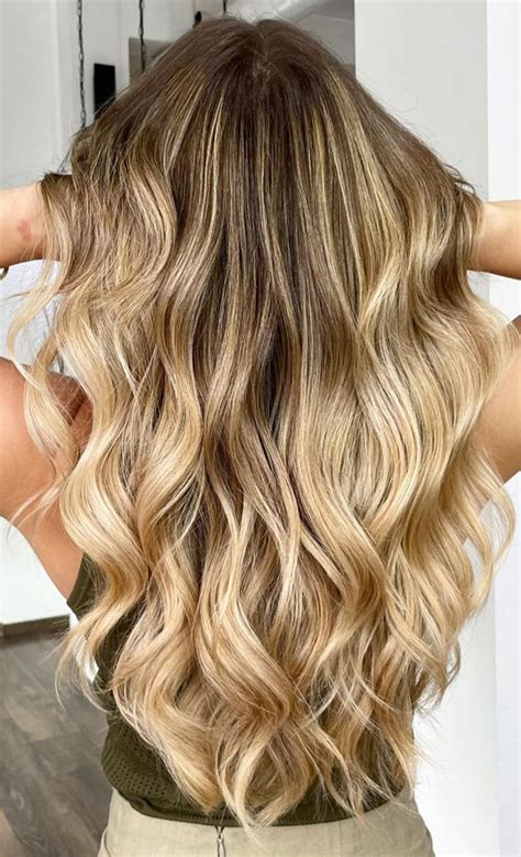 30 Honey Blonde Hair Color Ideas Dark Root Healthy Blonde