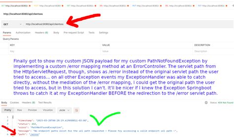 what exception class type does spring boot throw when the user tries to access a rest endpoint