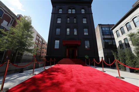 Déroulement Du Tapis Rouge Pour L inauguration D un Nouveau Musée Ou