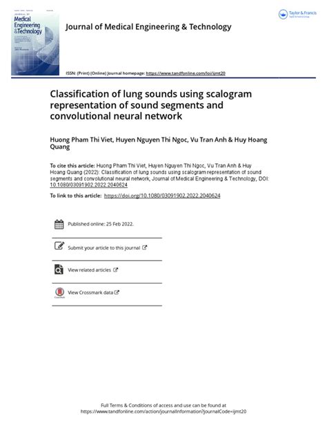 38 classification of lung sounds using scalogram representation of sound segments and
