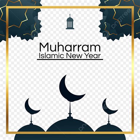 Happy Islamic New Year Muharram Vector Art Elements Frame Muharram