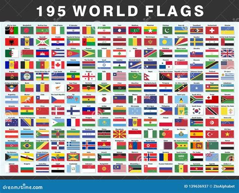 World National Flags Of Countries Stock Vector Illustration Of World