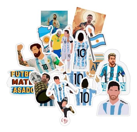 Stickers Seleccion Argentina Campeon Mundial Calcos Termos Adornos Y