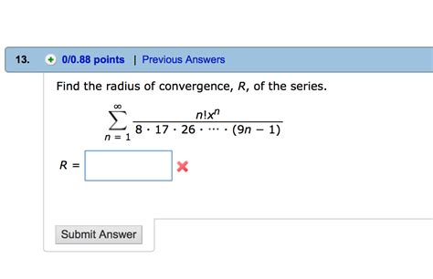 Solved Find The Radius Of Convergence R Of The Series Chegg