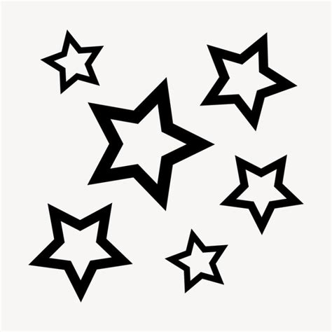 Star Clip Art Png X Px Star Black Black And White Black