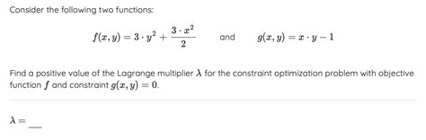 solved consider the following two functions