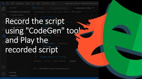 record the script using codegen tool and play the generated automation script in playwright