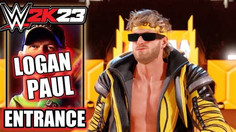 WWE 2K23 Logan Paul Entrance Cinematic YouTube
