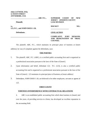 Nj Jury Doc Template Pdffiller