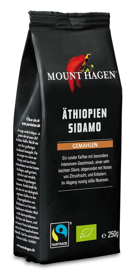 Mount Hagen Röstkaffee Äthiopien Sidamo gemahlen 6 x 250g online kaufen
