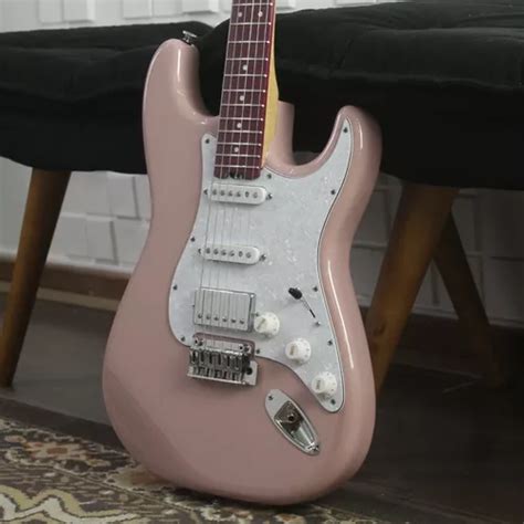 Guitarra Studebaker Stratocaster Sky Hawk Hss Shell Pink