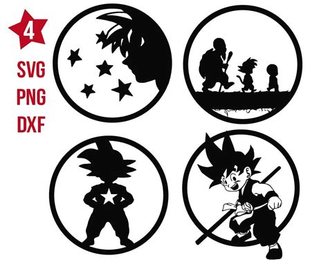 Dragon Ball Z Svg Dragon Ball Z Png Dragon Ball Z Dxf Dragon Ball
