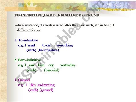 Bare Infinitive Verb Examples 10 Common Verbs Followed By Infinitives