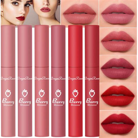 Amazon 6 Colors Matte Lipstick Set Natural Nude Lipstick Lip