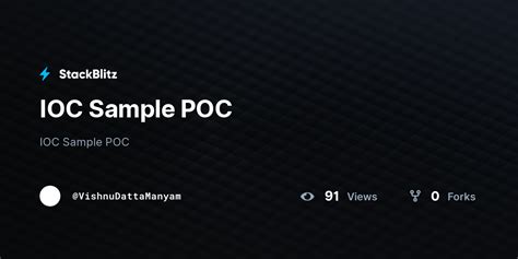 IOC Sample POC StackBlitz