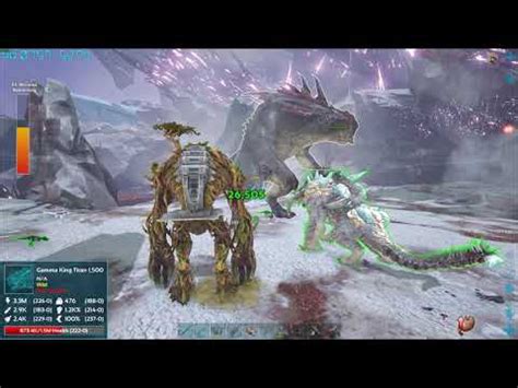 Ark In 1440p Extinction Gamma King Titan Vs Ice Titan And Forest