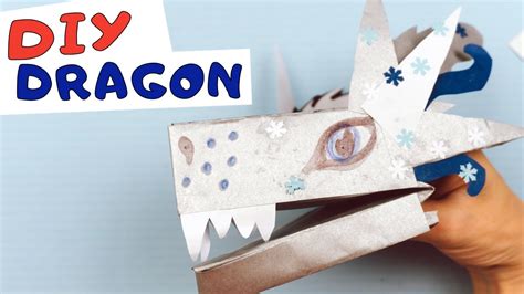 Easy DIY Paper Dragon Puppet TikTok DIY Тик Ток драконы How to make a