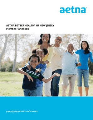 Fillable Online AETNA BETTER HEALTH OF NEW JERSEY Member Handbook Fax