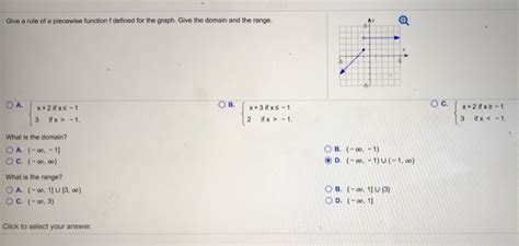 solved give a rule of a piecewise function f defined for the