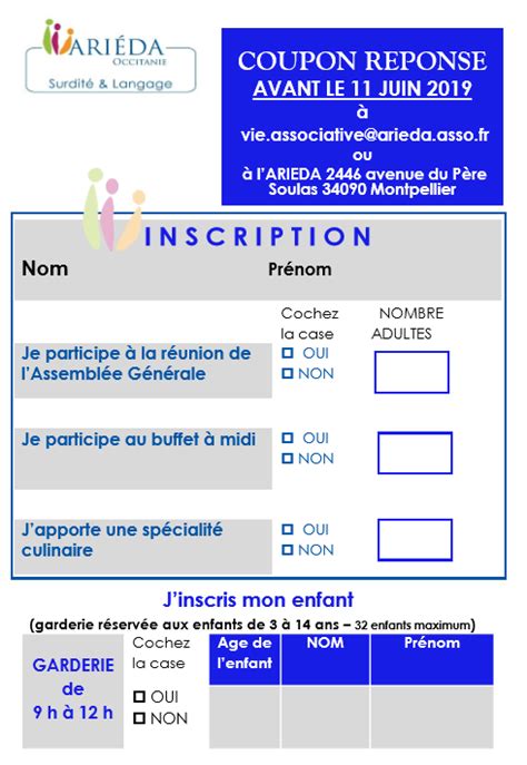 Assemblée Générale Samedi 15 juin 2019 Ariéda Occitanie