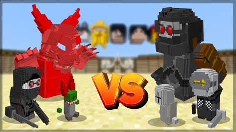 Minecraft MADNESS COMBAT TORNEIO BATALHA DE MOBS YouTube