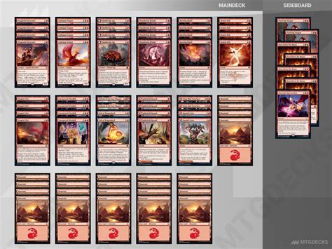 Mono Red Aggro A Standard Deck By Charlyy Phoenix Mtg Decks
