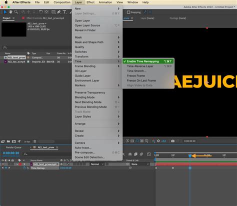 How To Speed Up A Clip In After Effects Aejuice