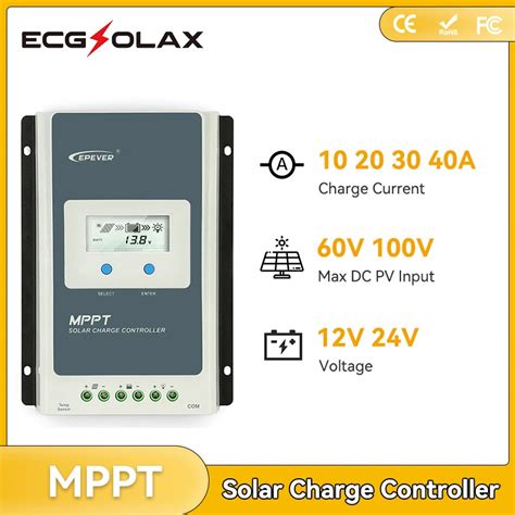 EPever MPPT Regulator Adowania S Onecznego 40A 30A 20A Znacznik Serii