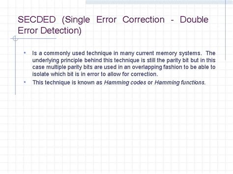 types of memory errors it is important at