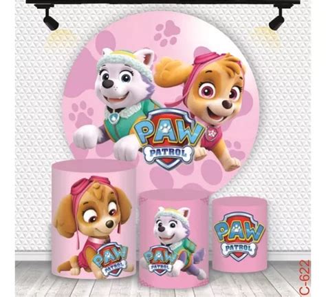 Trio Capas Cilindro Painel Patrulha Canina Veste Facil Parcelamento