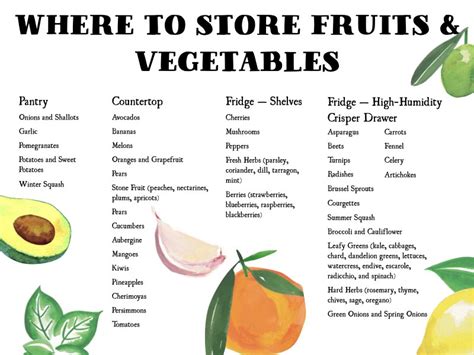 The Best Way To Store Fruits And Veggies AZADA